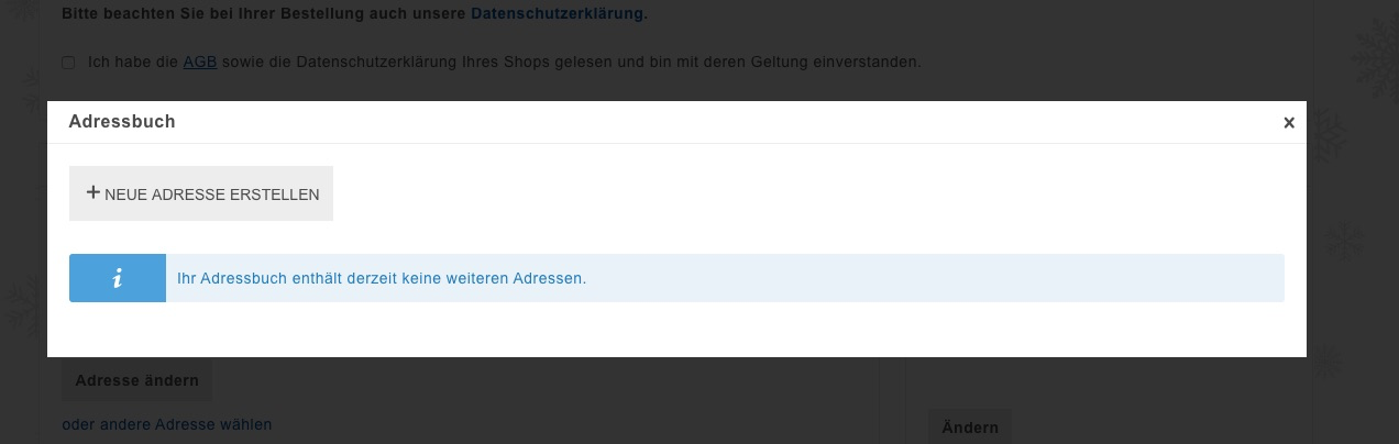 Ist die Lieferung an eine andere, alternative Lieferadresse möglich ...